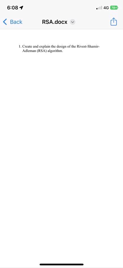 Solved 1. Create and explain the design of the | Chegg.com