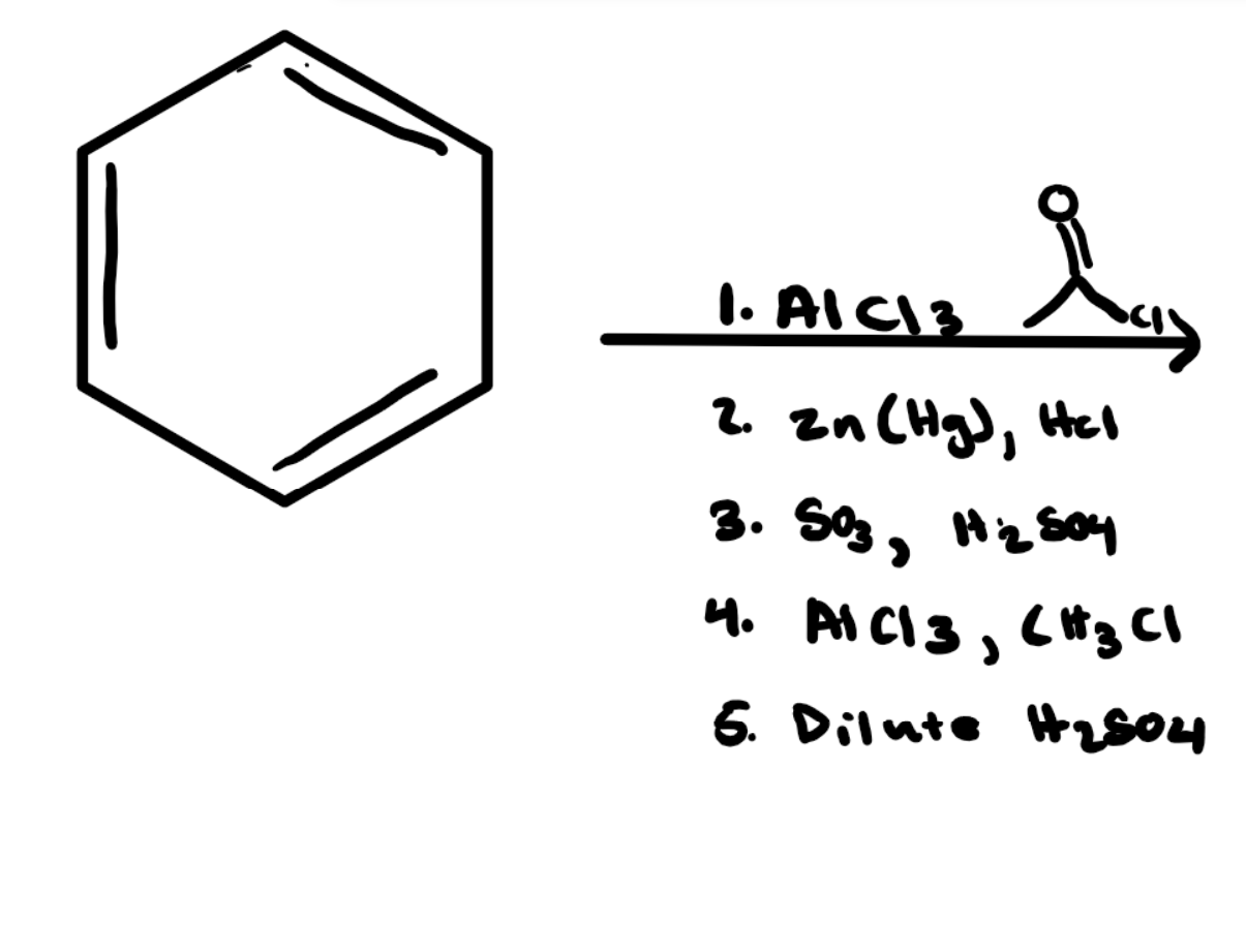 Solved 2. 2n(Hg),Hc1 3. SO3,H2SO4 4. AlCl3,CH3Cl 6. Dilute | Chegg.com