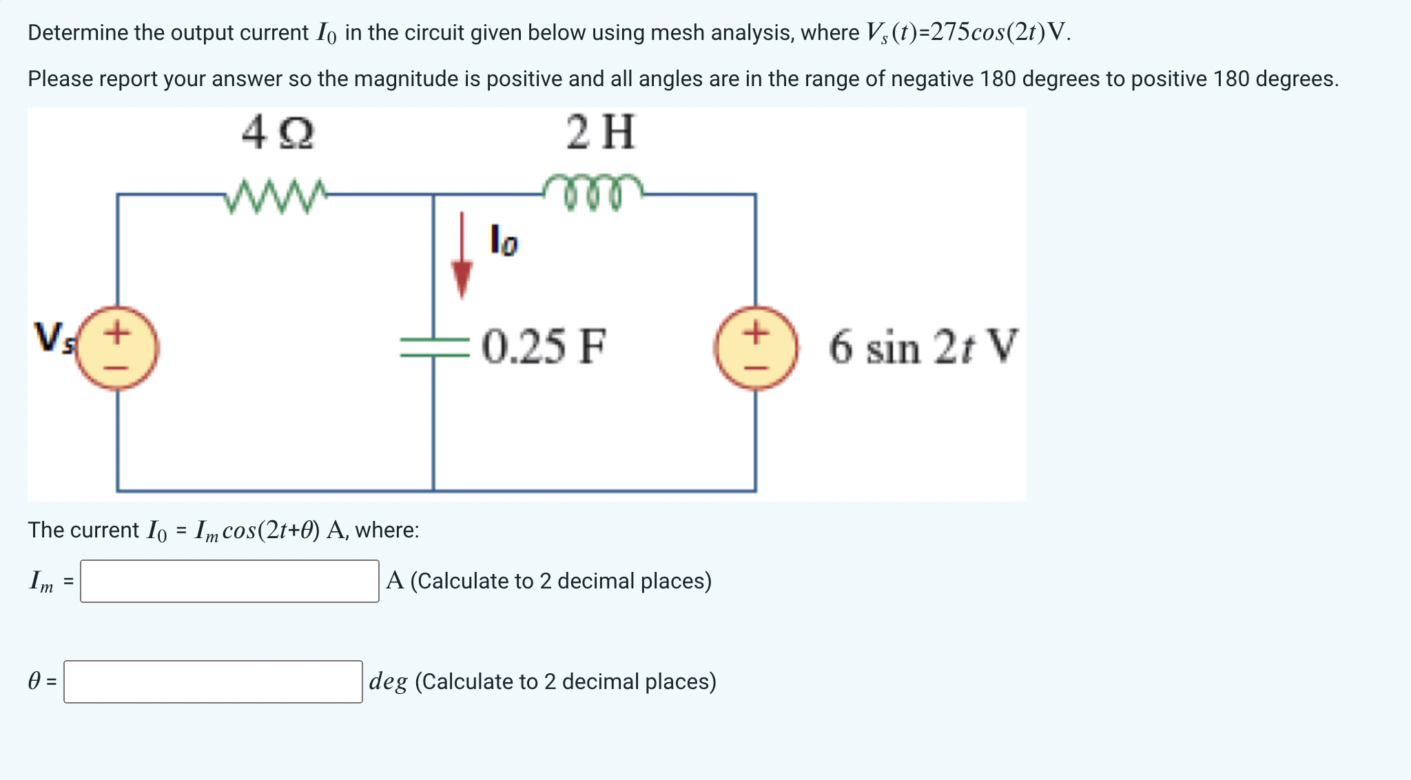Solved Determine the output current I0 in the circuit given | Chegg.com