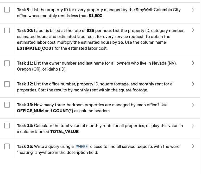Solved Staywell finds and manages accommodation for owners | Chegg.com