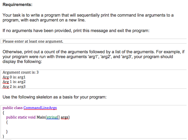 Solved Requirements: Your task is to write a program that | Chegg.com