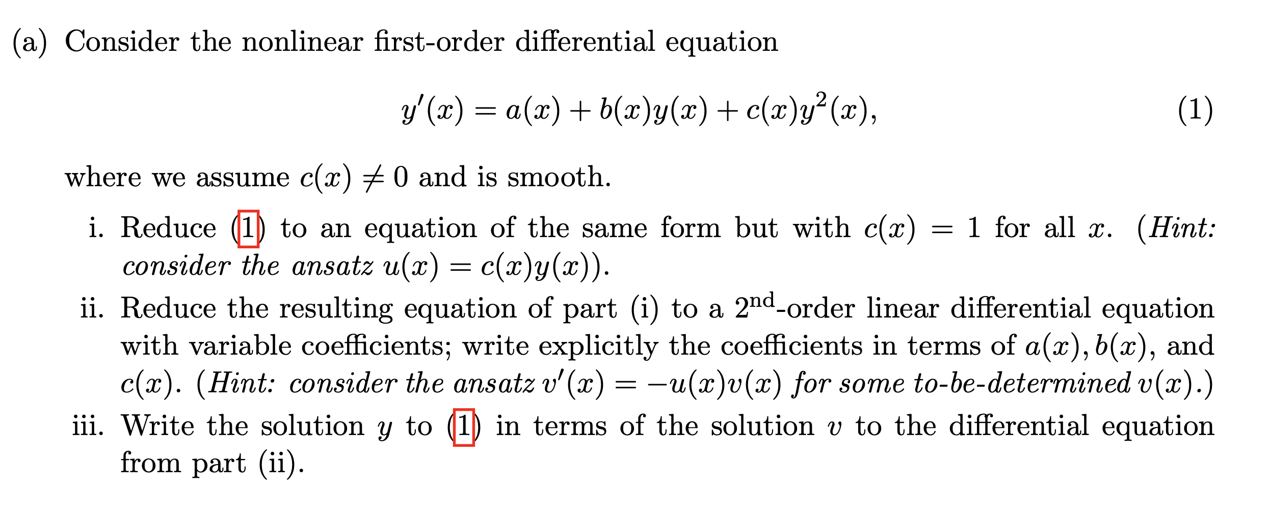 (a) Consider the nonlinear first-order differential | Chegg.com