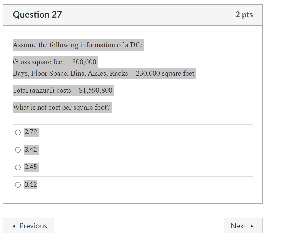 Solved Select an option | Chegg.com