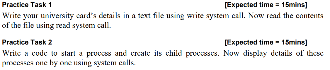 Solved the subject is : operating system lab important | Chegg.com