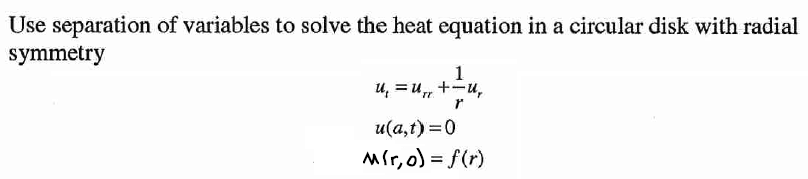 Solved Use separation of variables to solve the heat | Chegg.com