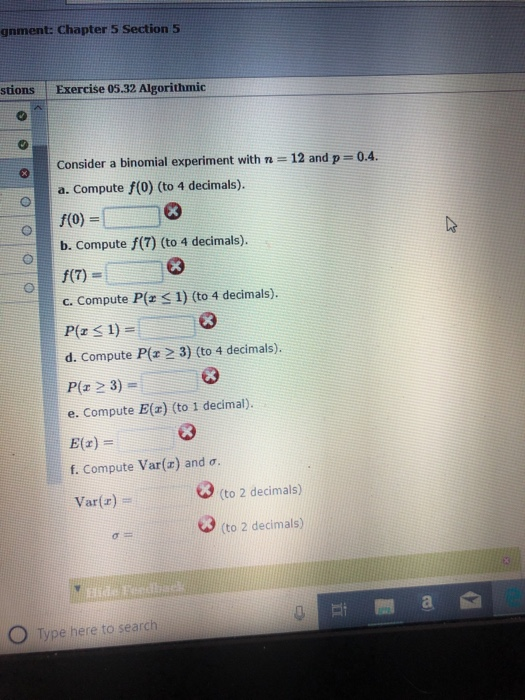 Solved gnment: Chapter 5 Section 5 stions Exercise 05.32 | Chegg.com
