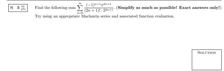 Solved Find the following sum | Chegg.com