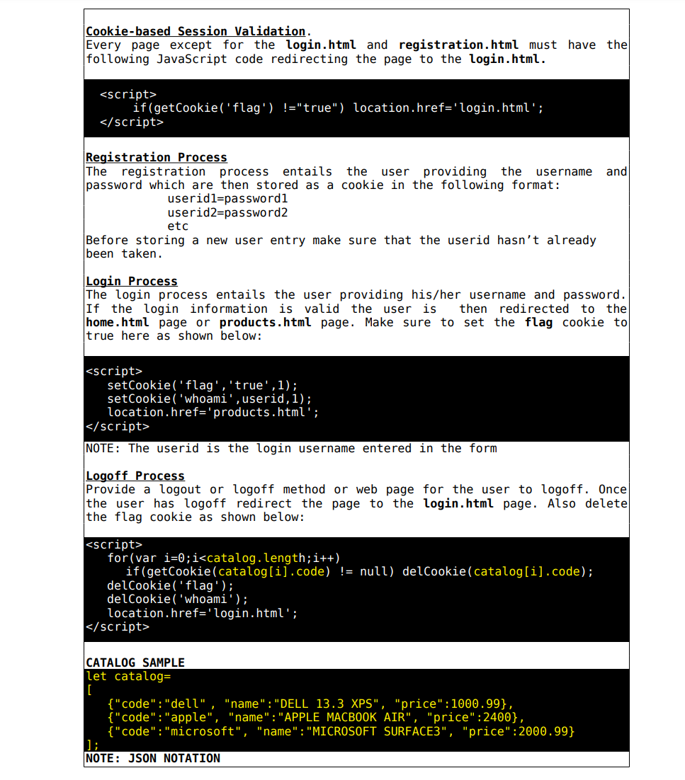 Solved SECTIONO2 WEBSITE WEB PAGE LISTING Define or create | Chegg.com