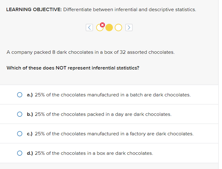 Solved LEARNING OBJECTIVE: Differentiate between inferential | Chegg.com