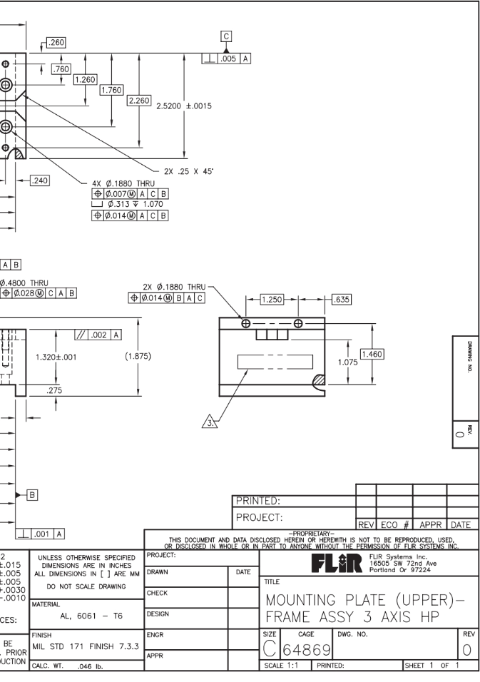 Solved nonnDictaEN-Refer to the print of the MOUNTING PLATE | Chegg.com