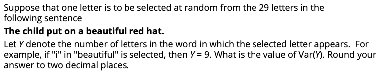 Solved Suppose that one letter is to be selected at random | Chegg.com