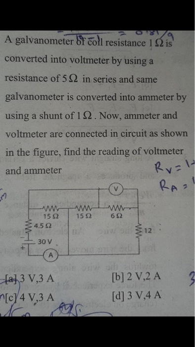 Solved A galvanometer of coll resistance 12 is converted | Chegg.com