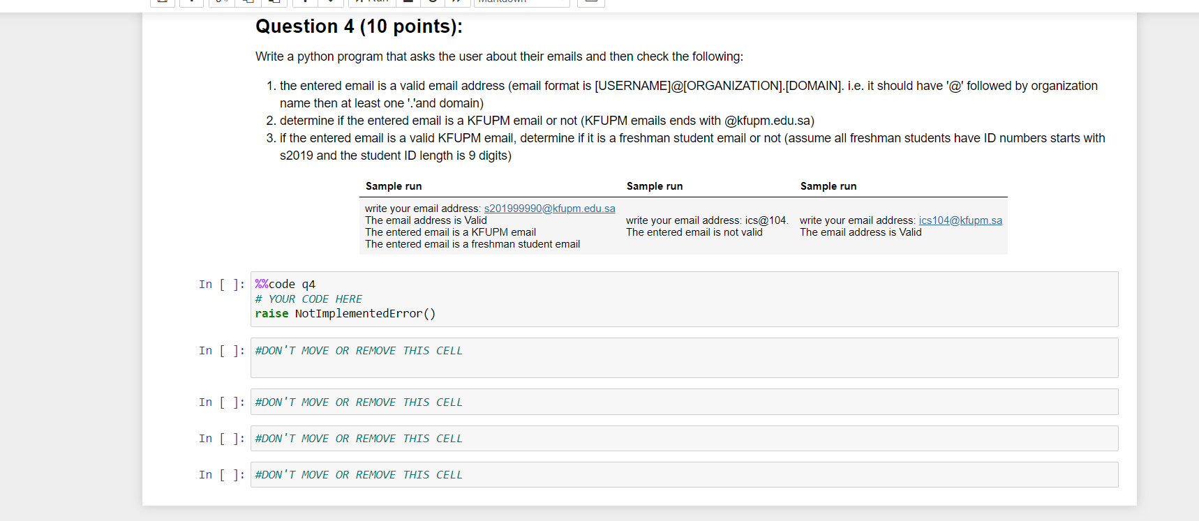 Solved Question 4 10 Points Write A Python Program That