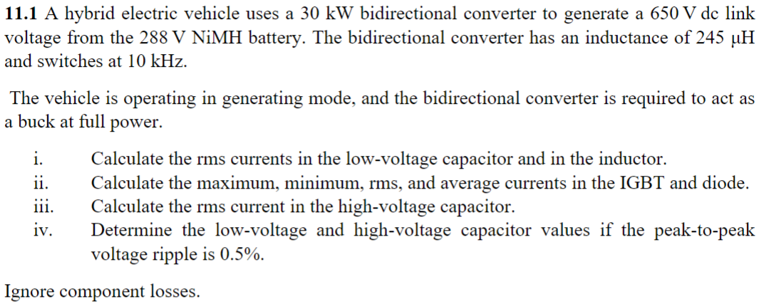 Solved i. Determine the typical power losses and junction | Chegg.com