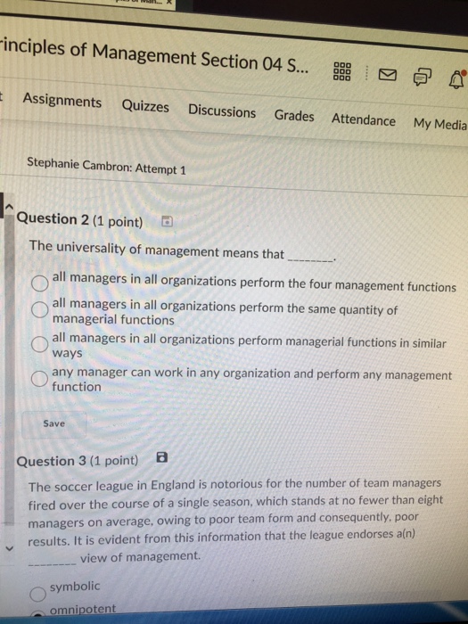 Solved inciples of Management Section 045 g88 Assignments | Chegg.com