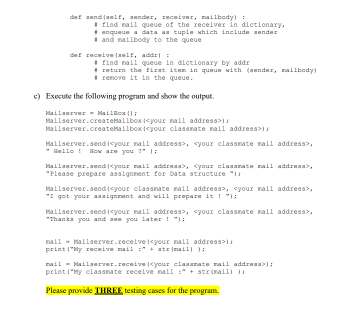 Solved Question 2 A mailing model is a messaging pattern | Chegg.com