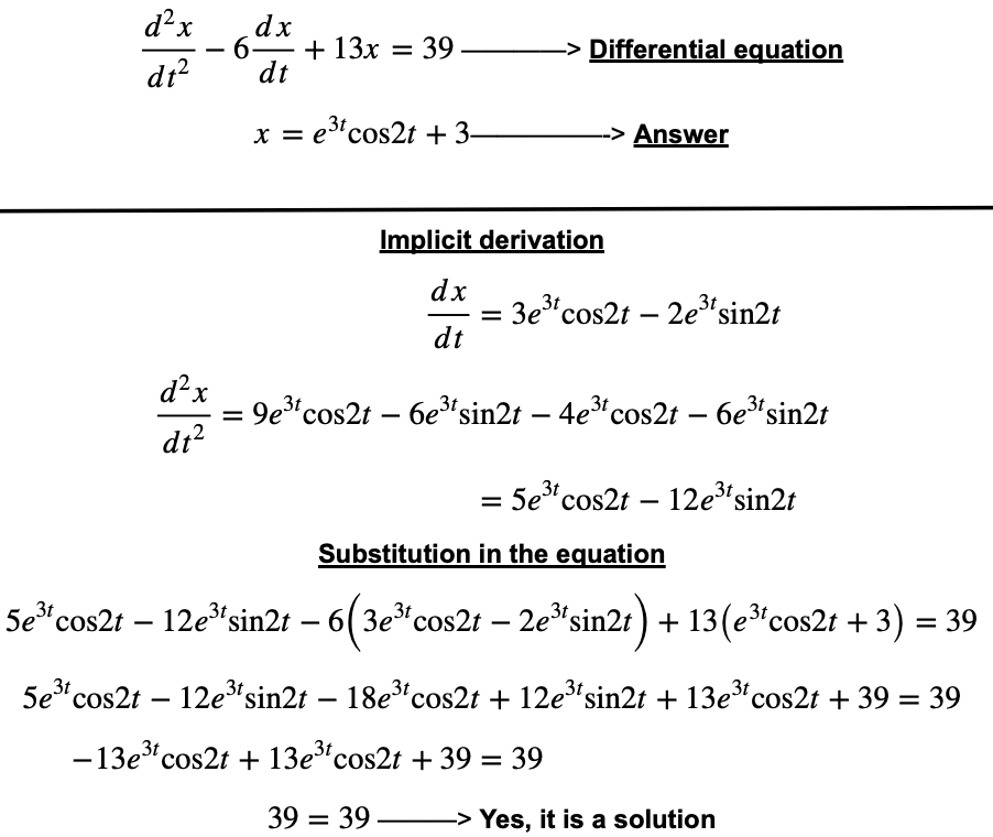 Solved Check that the indicated expression is an implicit | Chegg.com
