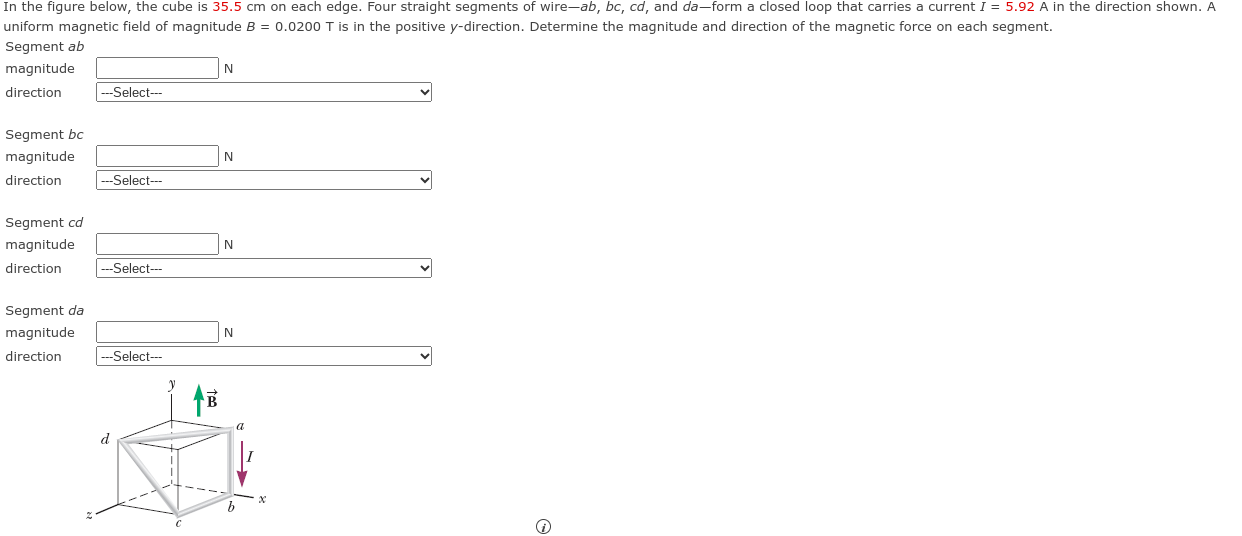 Solved Segment ab magnitude N direction Segment bc magnitude | Chegg.com