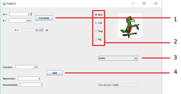 Use The Following Java Frame Code To Create The Frame 