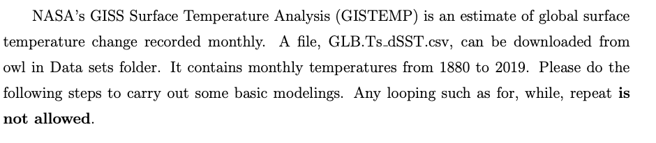 NASA's GISS Surface Temperature Analysis (GISTEMP) is | Chegg.com