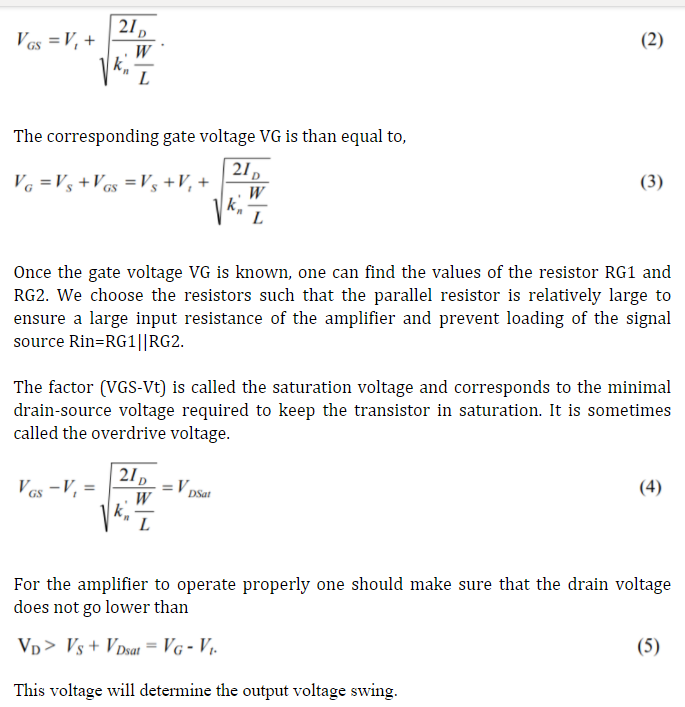 Solved B2 Common Source Amplifier Consider The 4096