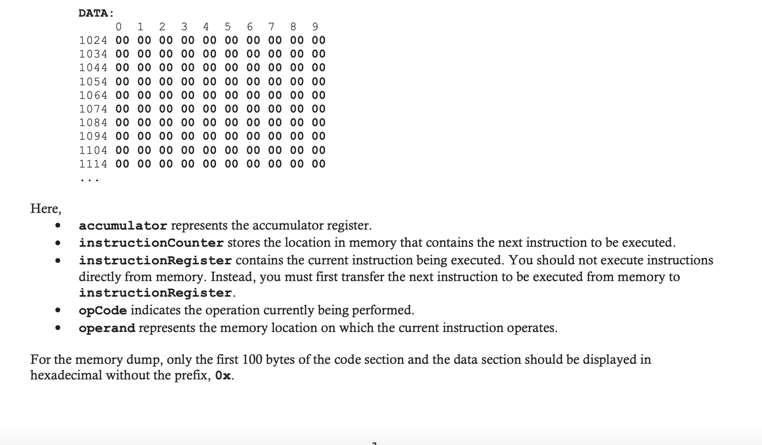 Part II: The VSM Simulator In this part of your | Chegg.com