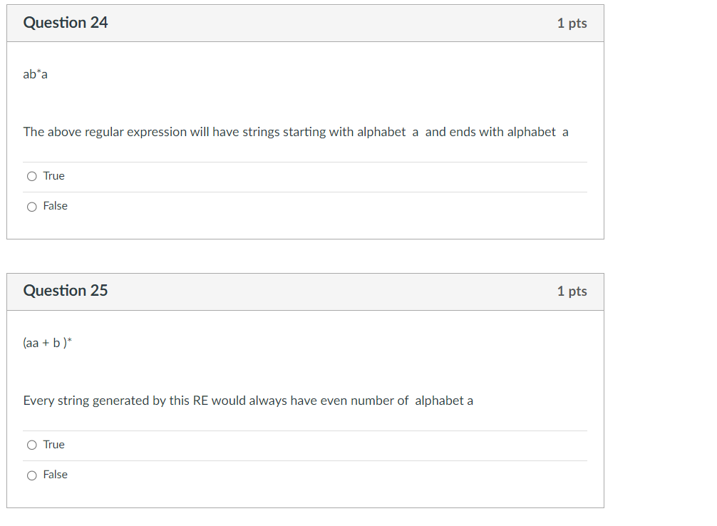 Solved The above regular expression will have strings | Chegg.com