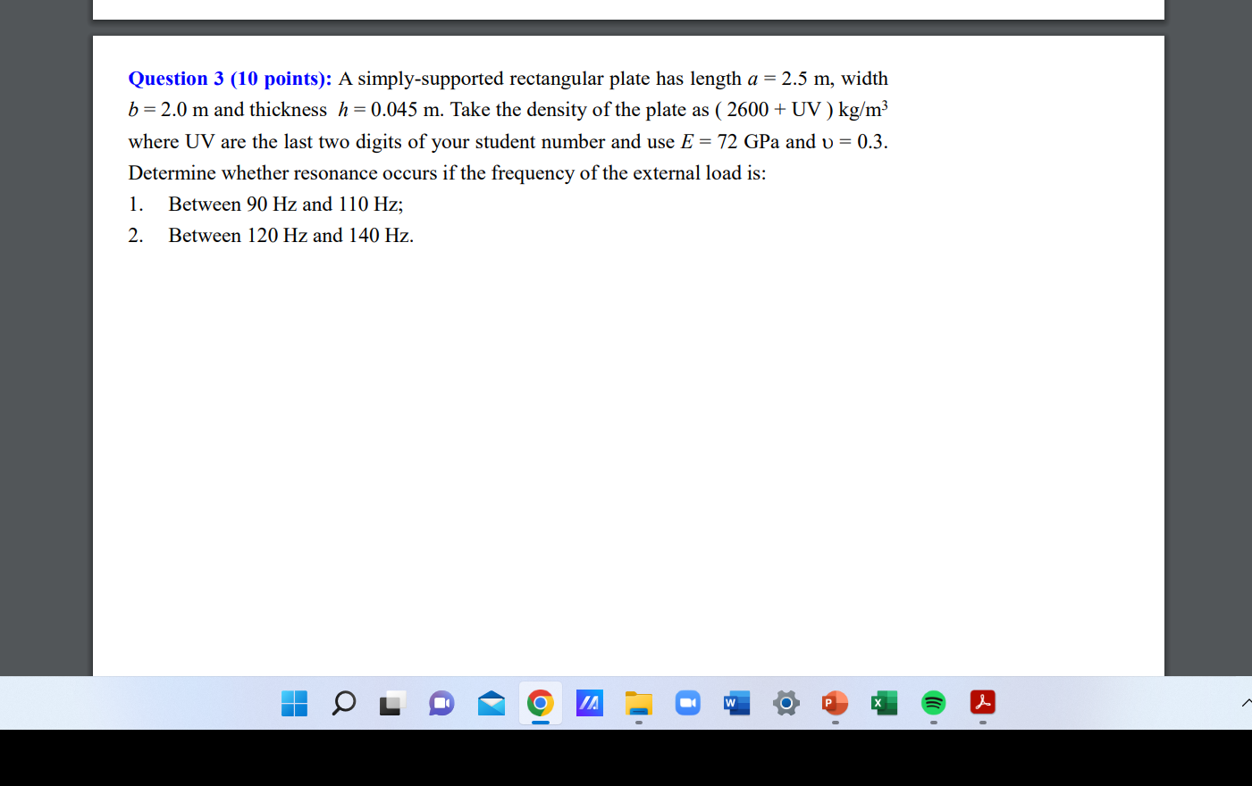 Question 3 (10 points): A simply-supported | Chegg.com