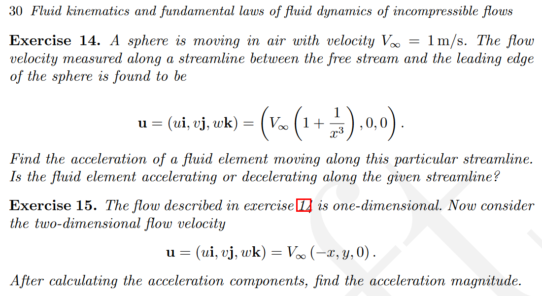 Solved 30 Fluid kinematics and fundamental laws of fluid | Chegg.com