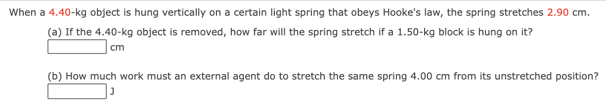 Solved When a 4.40-kg object is hung vertically on a certain | Chegg.com