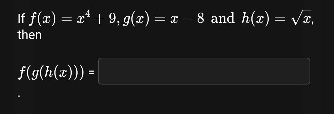Solved The function h(x)=x−51 can be expressed in the form | Chegg.com