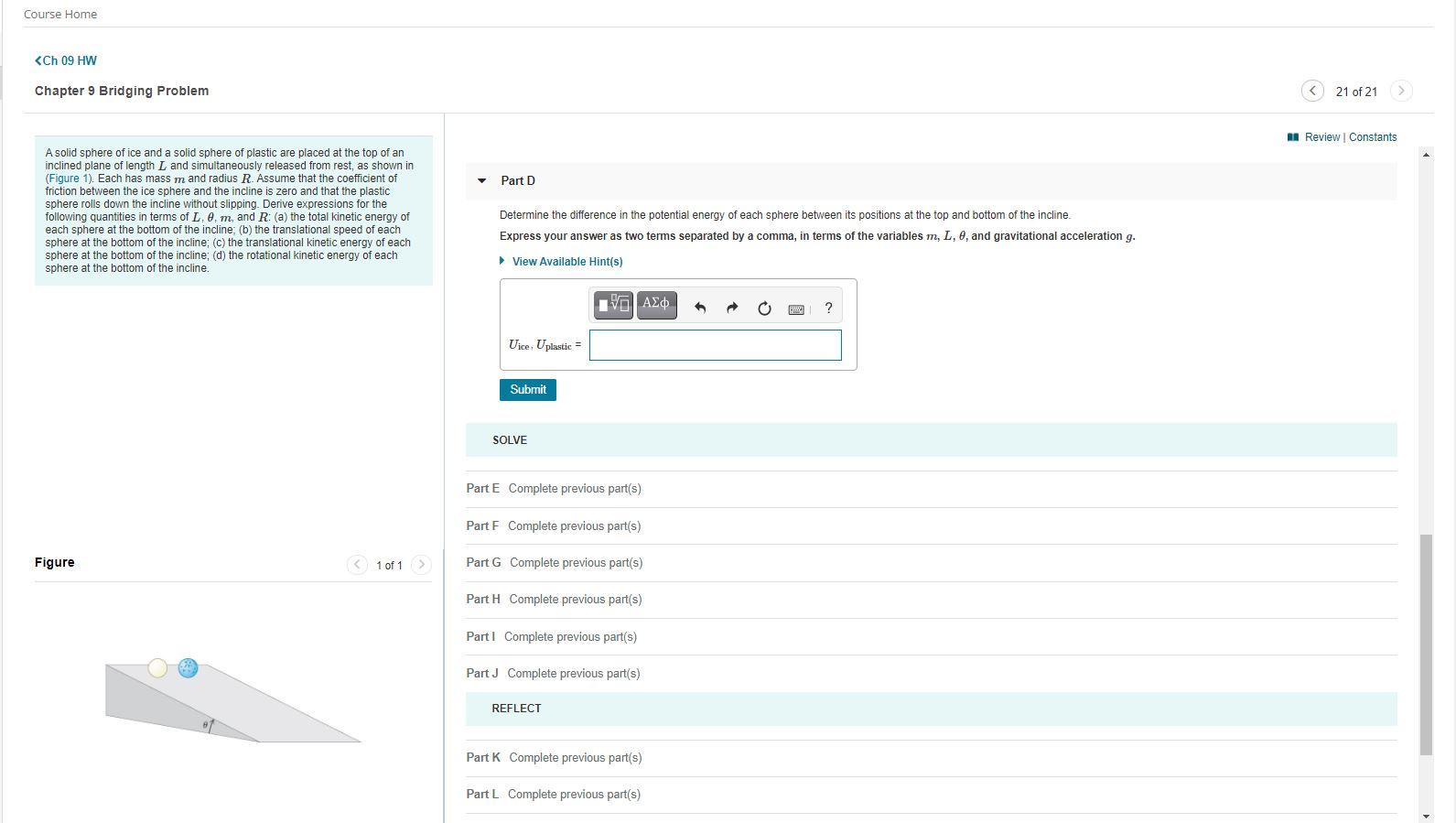 Solved Course Home Part G Complete previous part(s) Part 1 | Chegg.com