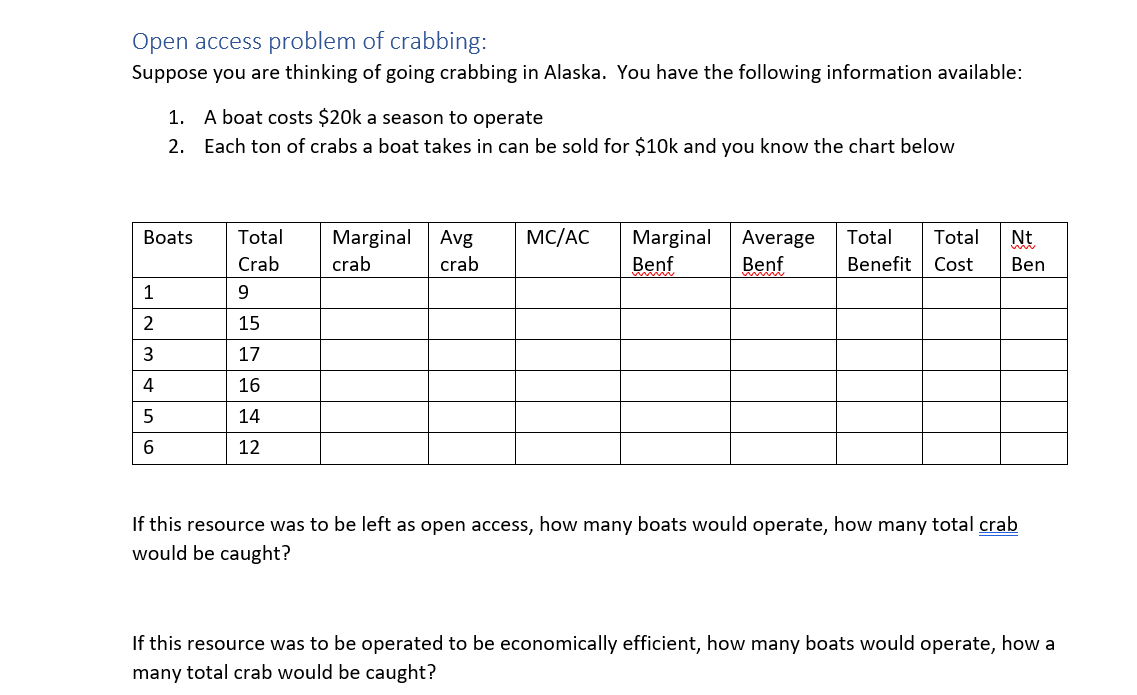 Solved Open access problem of crabbing: Suppose you are | Chegg.com