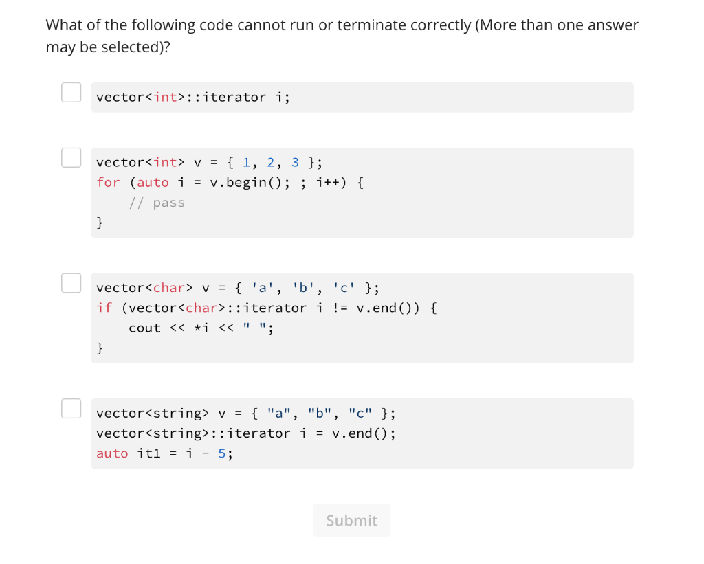 Solved What of the following code cannot run or terminate | Chegg.com