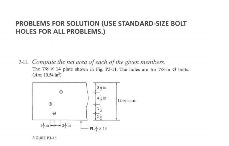 Solved PROBLEMS FOR SOLUTION (USE STANDARD-SIZE BOLT HOLES | Chegg.com