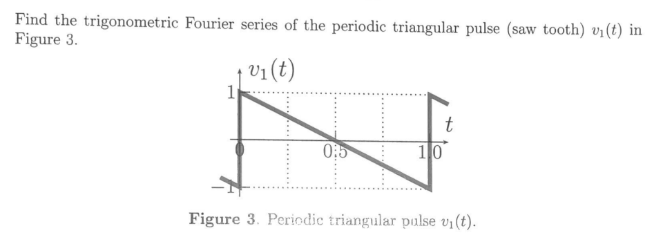 Solved Find the trigonometric Fourier series of the periodic | Chegg.com