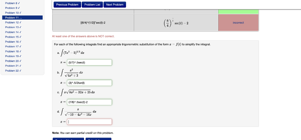 Solved I just need with 11d. All you need to do is solve | Chegg.com