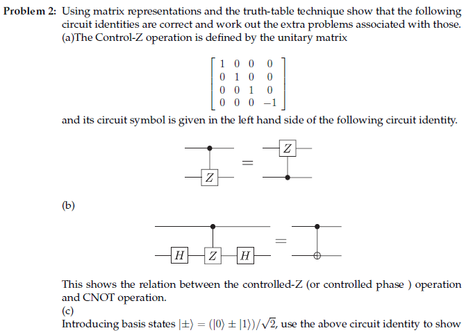 Problem 2: Using matrix representations and the | Chegg.com