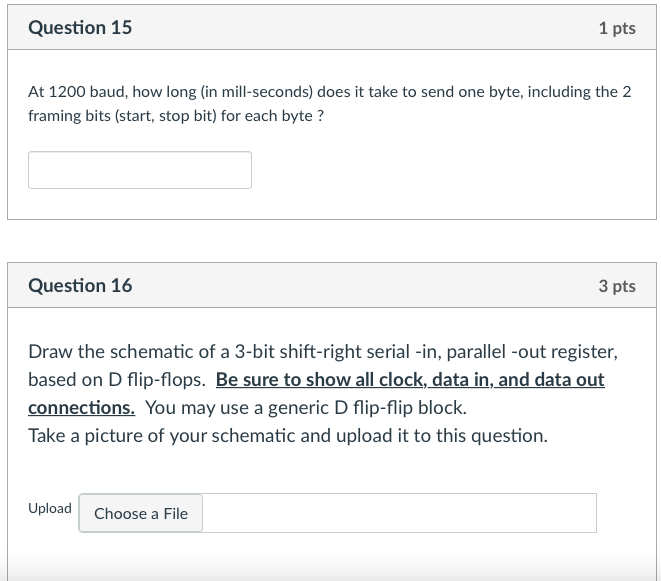 Solved Question 17 3 pts Draw below the schematic of a ring | Chegg.com