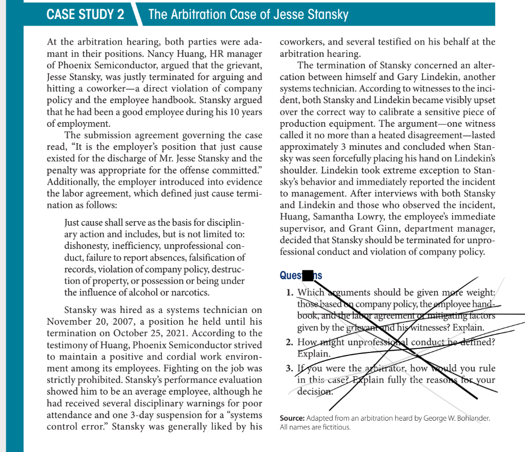 Solved The first question requires you to read Case Study 2 | Chegg.com