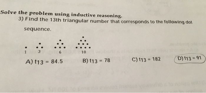 Solved Solve the problem using inductive reasoning. 3) F ind | Chegg.com