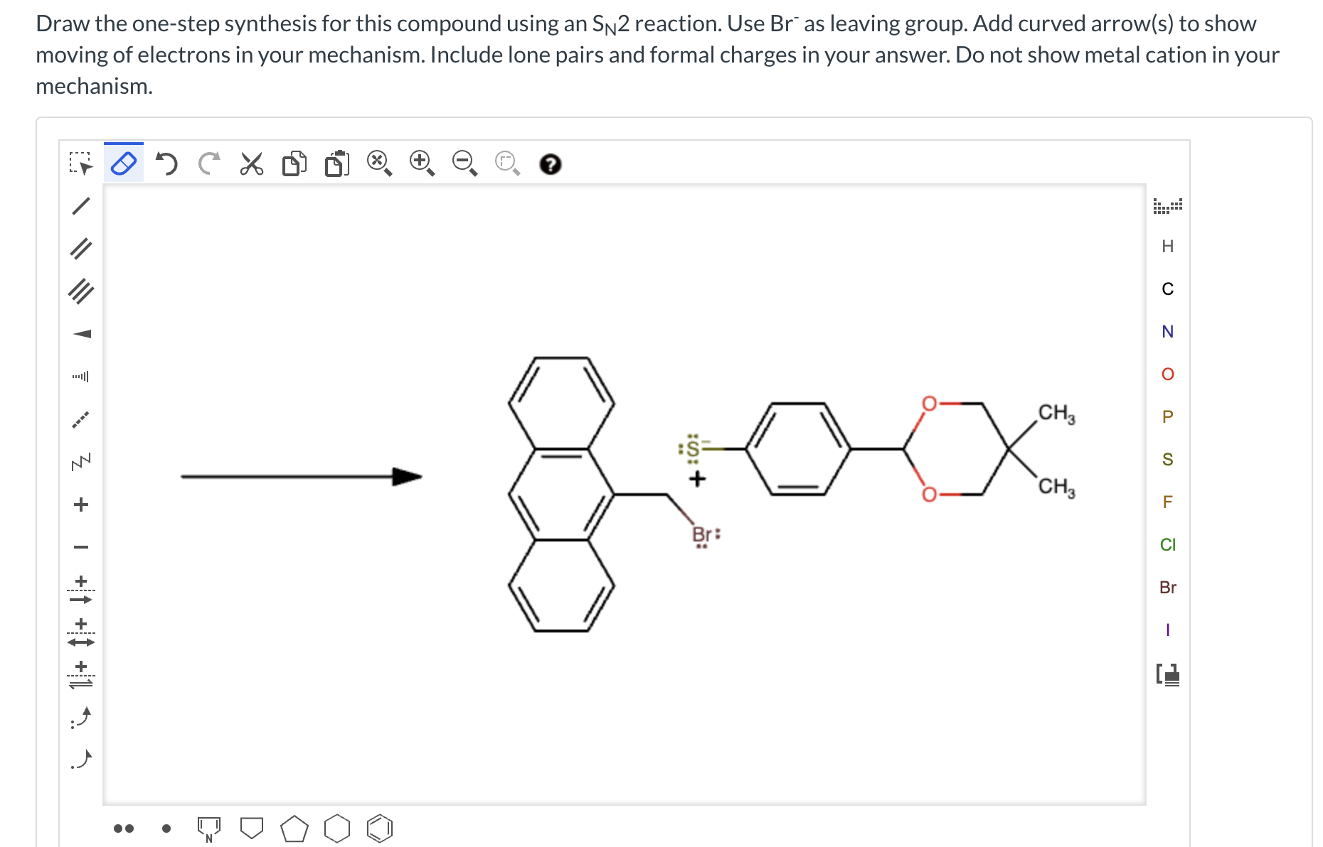 Solved Draw the one-step synthesis for this compound using | Chegg.com
