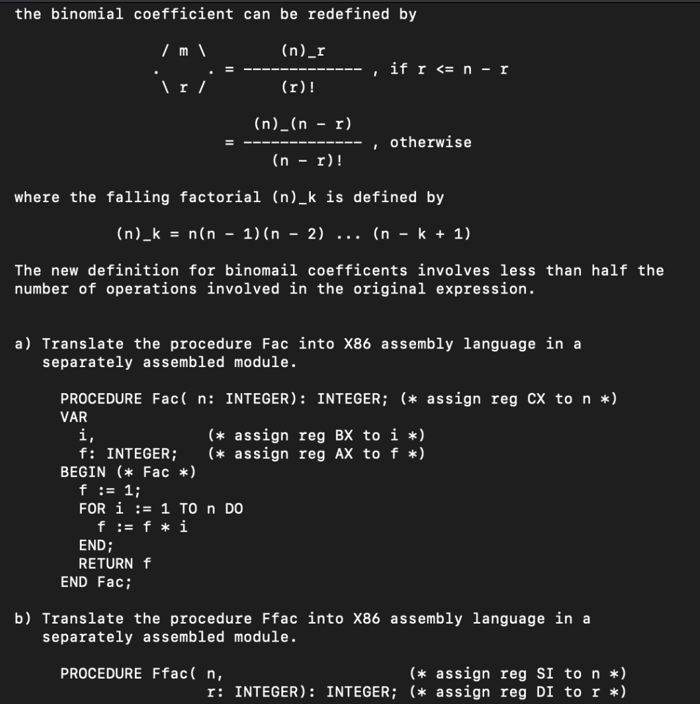 2. Consider the definition of the binomial | Chegg.com
