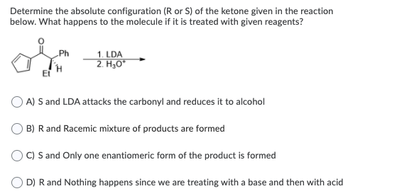 Solved Determine the absolute configuration (Ror S) of the | Chegg.com