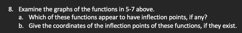 Solved For each of the functions in problems 5-7, a. | Chegg.com