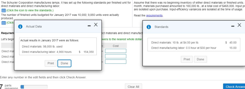 Solved E7-29 (book/static) Question Help The Schuyler | Chegg.com