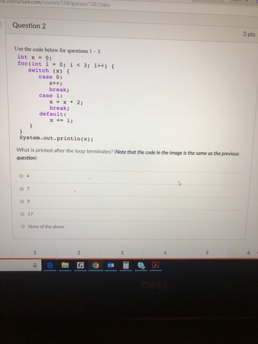 Solved Question 1 Use the code below for questions 1-3 int x | Chegg.com