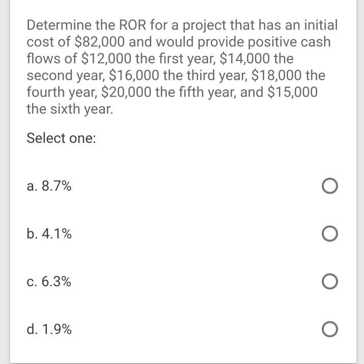 Solved These are IRR problems. Depending on the way | Chegg.com