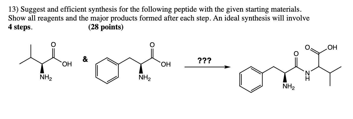 Solved 13) Suggest and efficient synthesis for the following | Chegg.com
