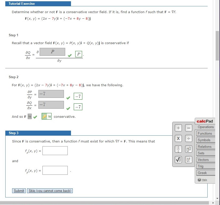 Solved Determine whether or not F is a conservative vector | Chegg.com